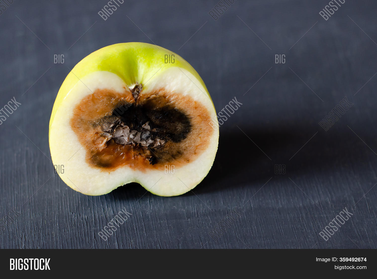 Cut Rotten Apple On Image & Photo (Free Trial) | Bigstock