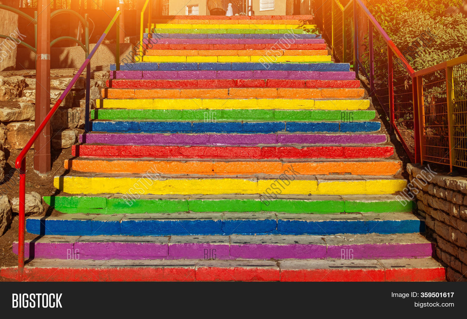 Steps Painted Image & Photo (Free Trial) | Bigstock