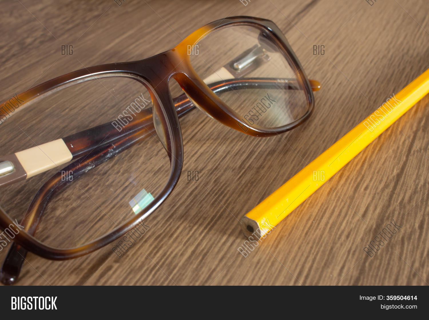 Par Glasses Pencil On Image & Photo (Free Trial) | Bigstock