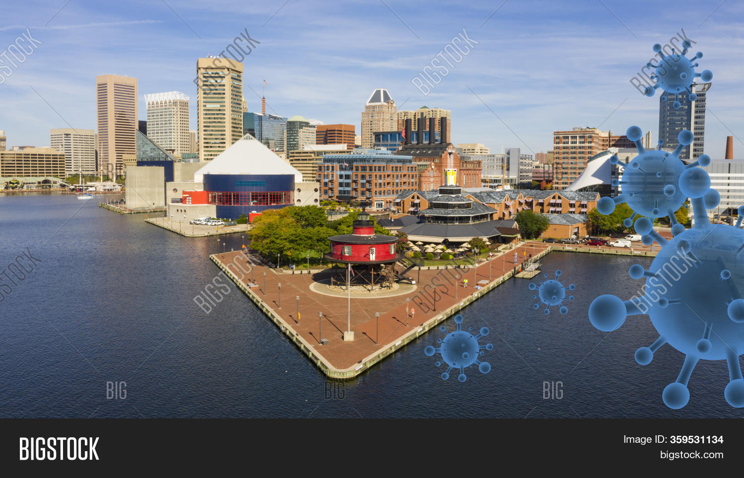 Aerial View Baltimore Image & Photo (Free Trial) | Bigstock