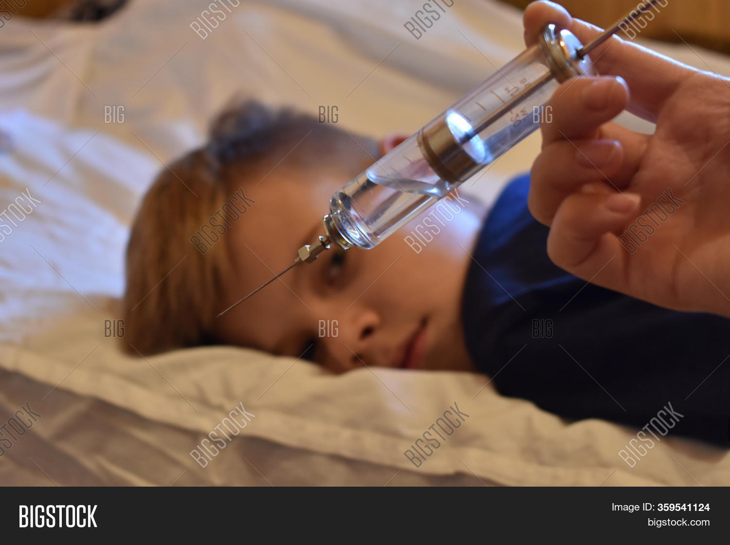 Boy Afraid Injections Image & Photo (Free Trial) | Bigstock
