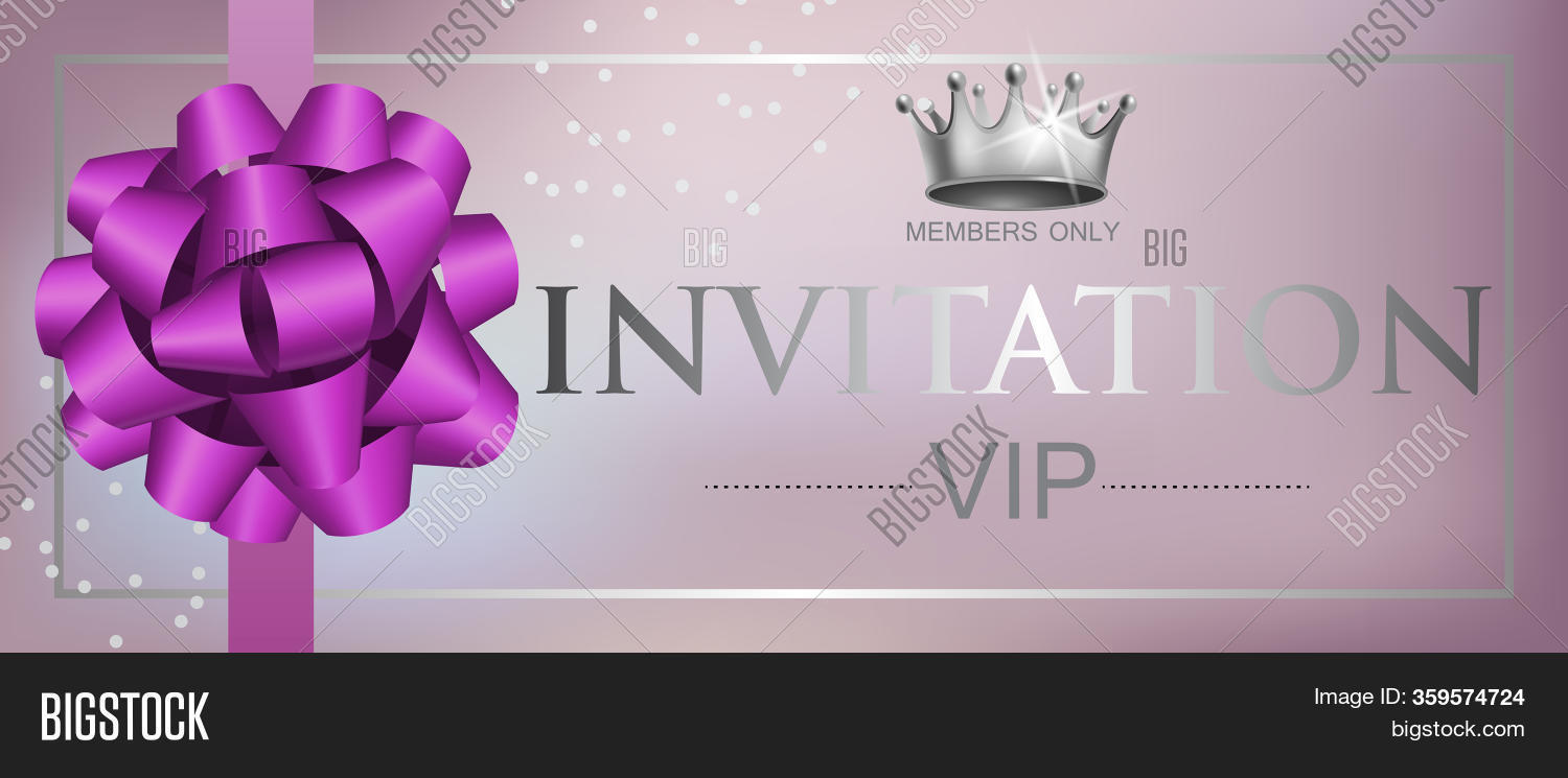 Vip Invitation Image & Photo (Free Trial) | Bigstock