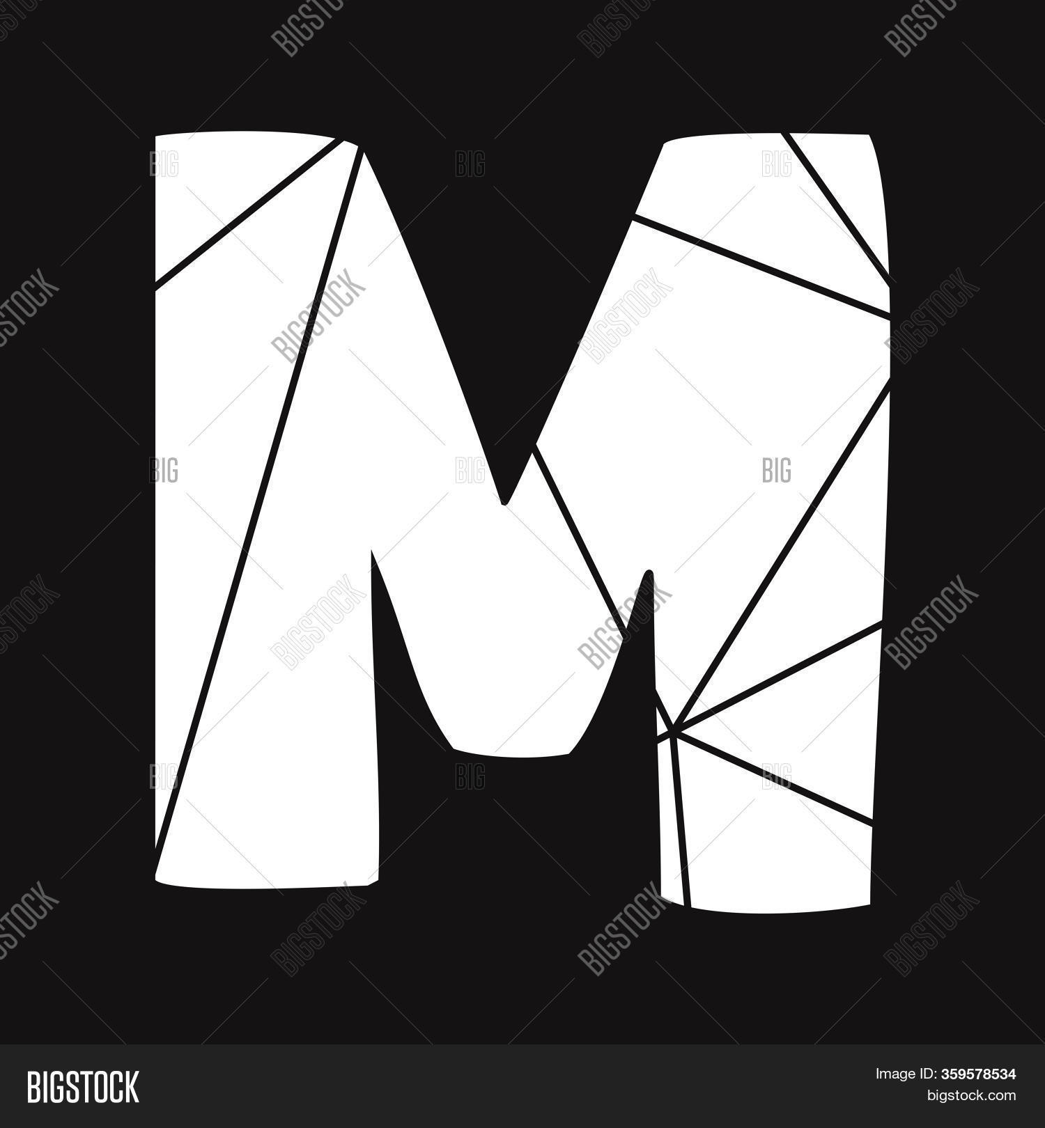 M White Vector Vector & Photo (Free Trial) | Bigstock