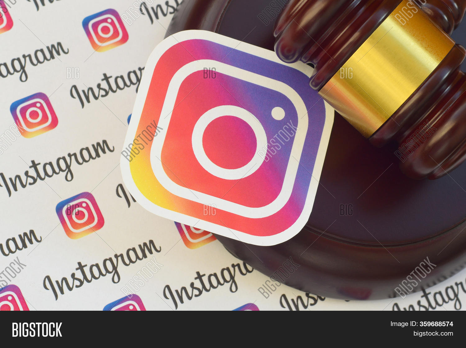 Instagram Paper Logo Image & Photo (Free Trial) | Bigstock