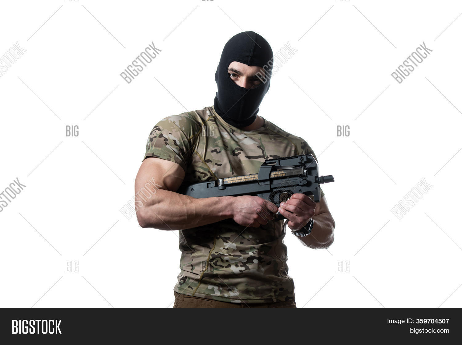 Soldiers Mask Holding Image & Photo (Free Trial) | Bigstock