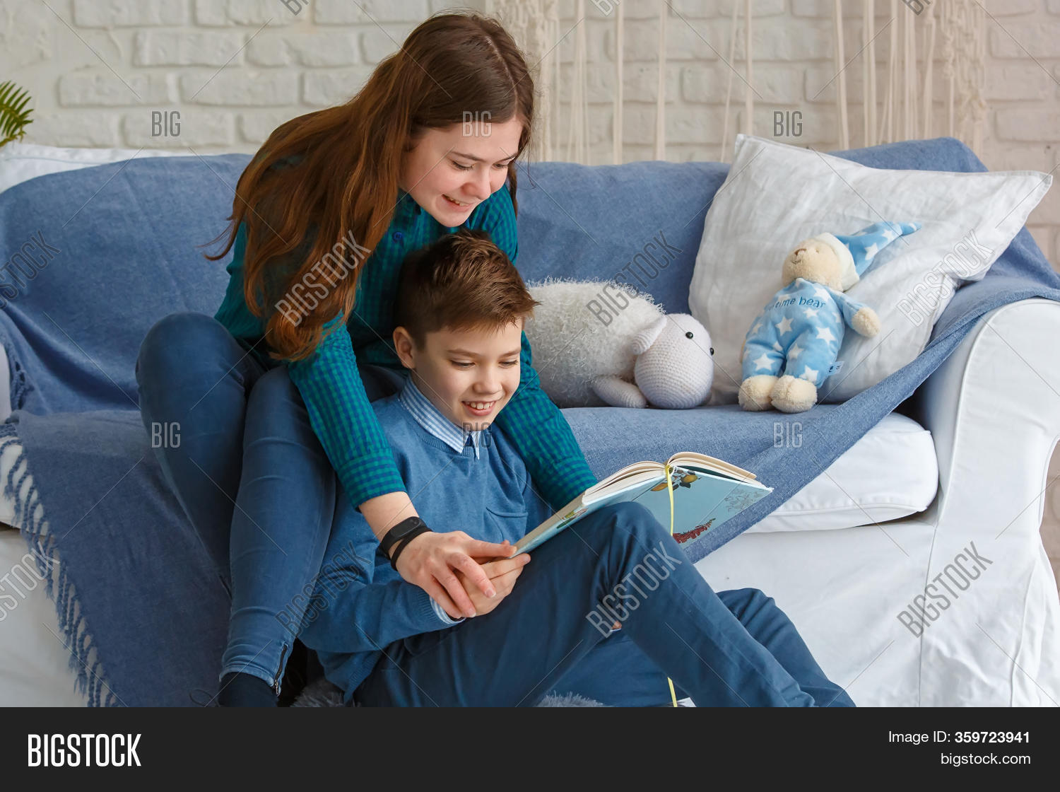 Brother Sister Reading Image & Photo (Free Trial) | Bigstock