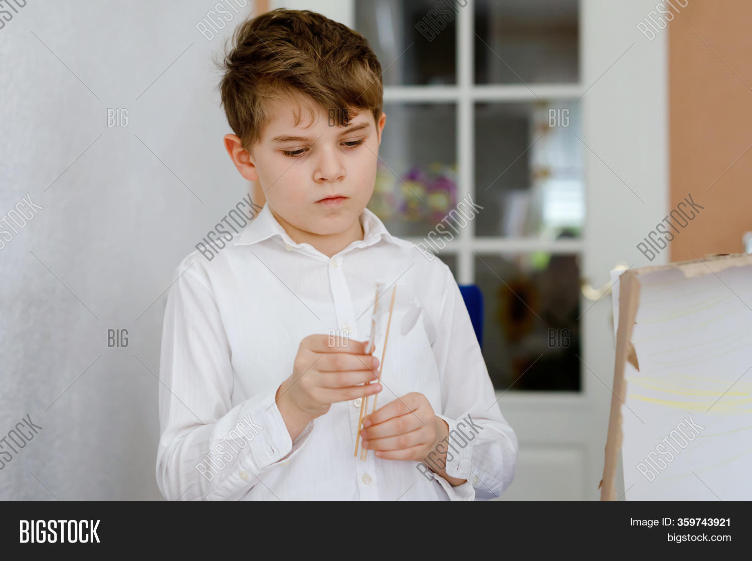 School Kid Boy Making Image & Photo (Free Trial) | Bigstock