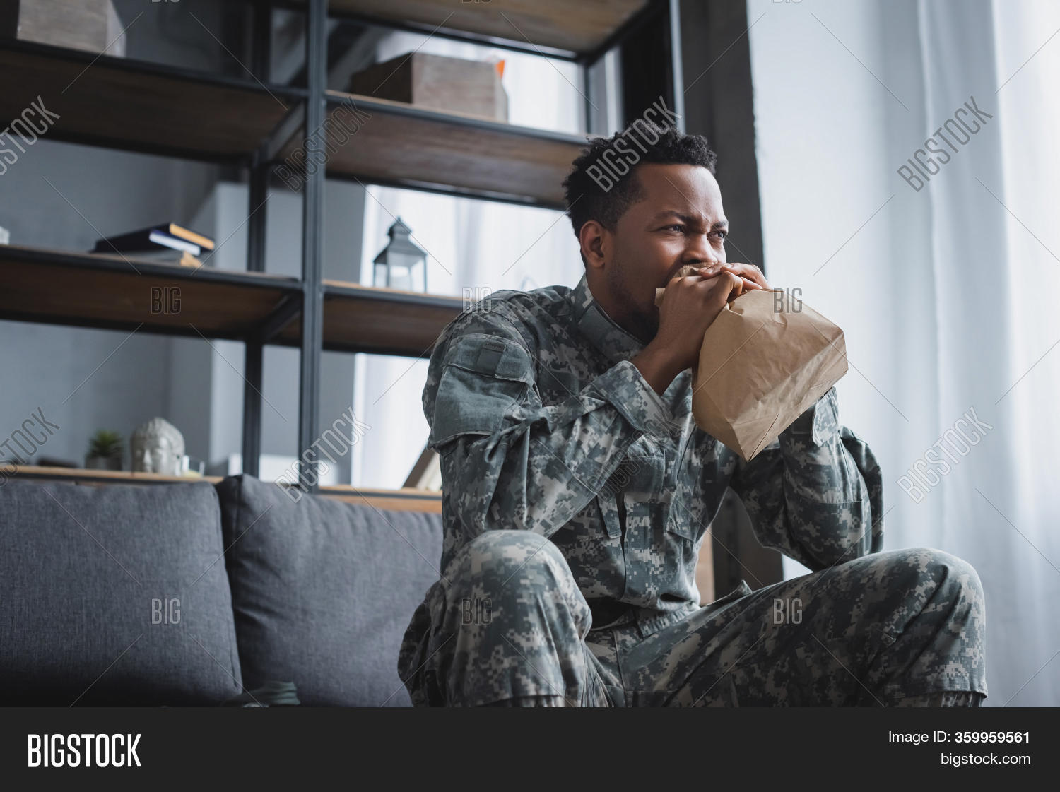 Stressed African Image & Photo (Free Trial) | Bigstock