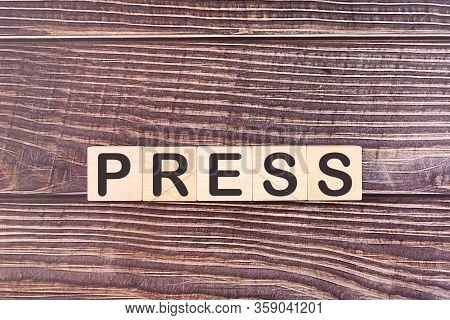 Press Word Made Wood Image & Photo (Free Trial) | Bigstock