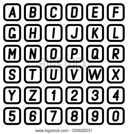 Alphabet Numbers On Vector & Photo (Free Trial) | Bigstock