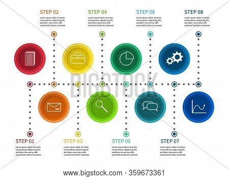 Step Chart. Info Vector & Photo (Free Trial) | Bigstock