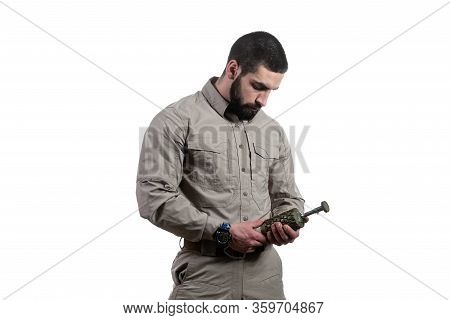 Young Man Holding Bomb Image & Photo (Free Trial) | Bigstock