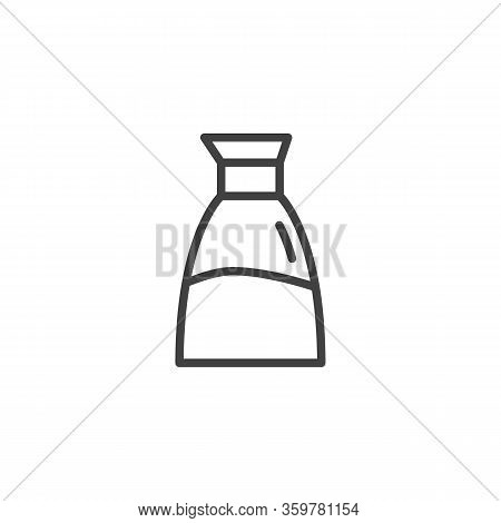 Condiment Bottle Line Vector & Photo (Free Trial) | Bigstock