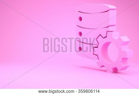 Pink Server Gear Icon Image & Photo (Free Trial) | Bigstock