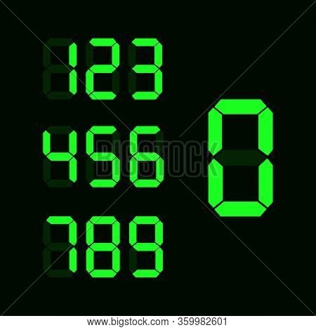 Digital Numbers Score Vector & Photo (Free Trial) | Bigstock