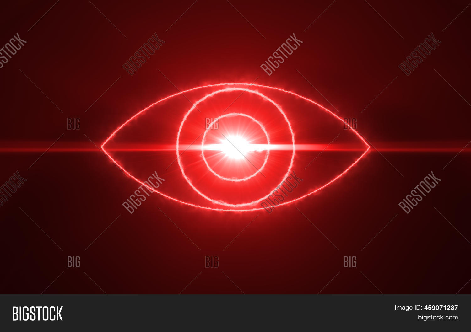 Red Eye Shape Lens Image & Photo (Free Trial) | Bigstock
