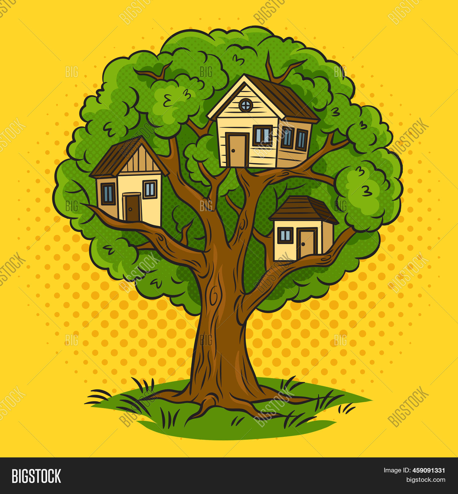 Children Tree Houses Image & Photo (Free Trial) | Bigstock