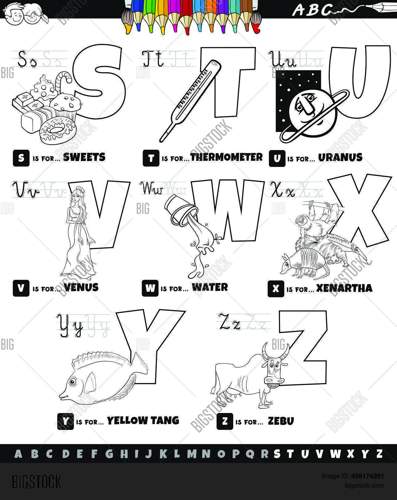 Black White Cartoon Vector & Photo (Free Trial) | Bigstock