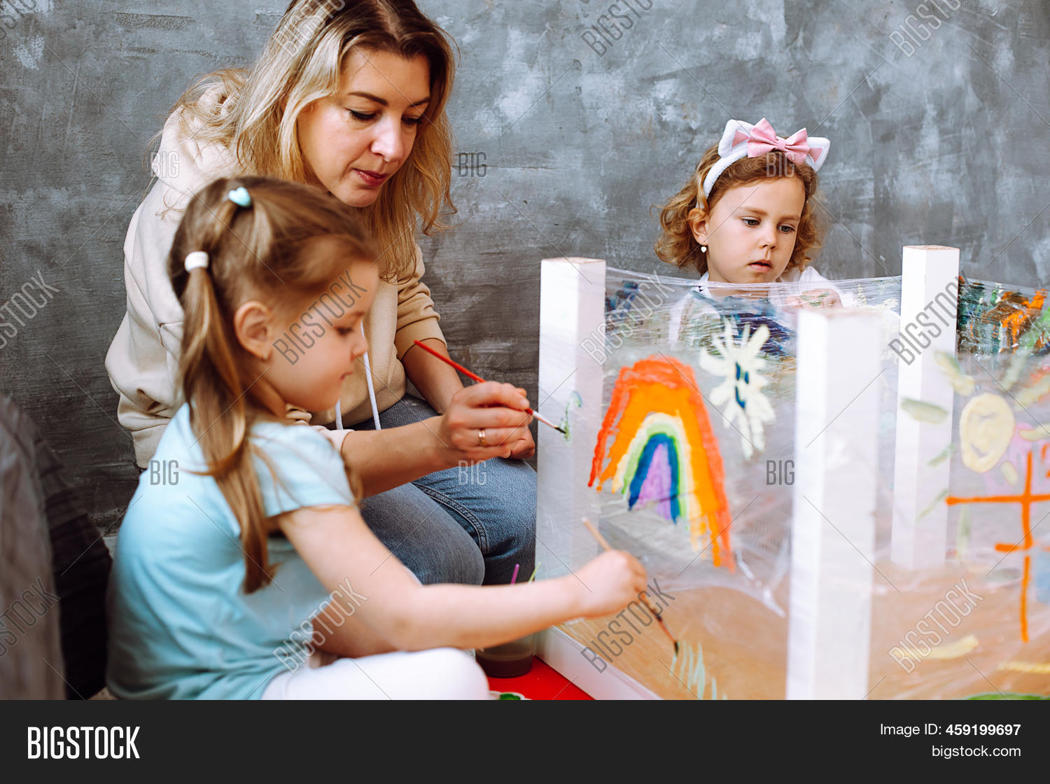 Little Girls Sitting Image & Photo (Free Trial) | Bigstock