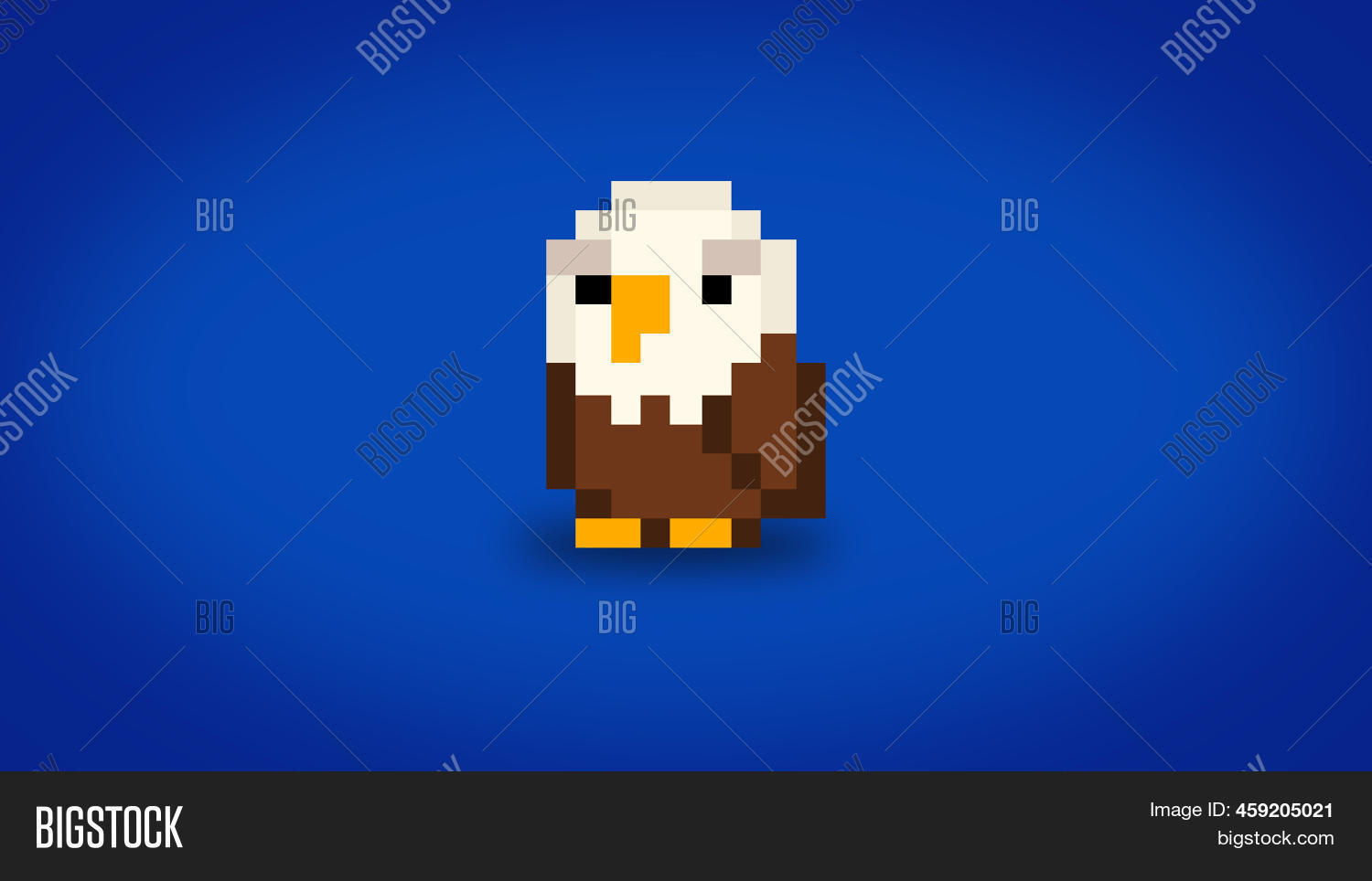 Pixel 8 Bit Bald Eagle Image & Photo (Free Trial) | Bigstock