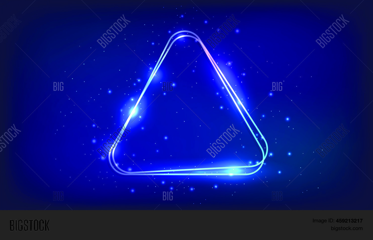 Neon Rounded Triangle Vector & Photo (Free Trial) | Bigstock