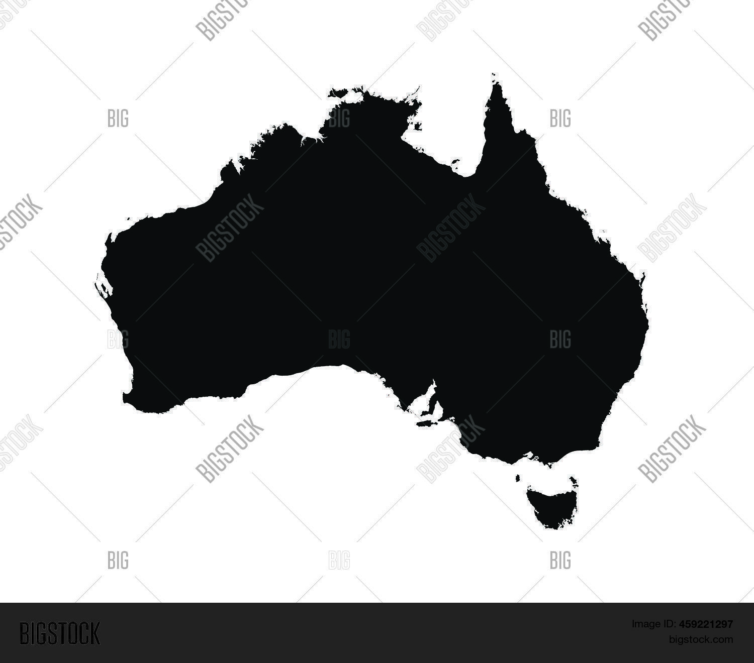 Australia Map. Vector & Photo (Free Trial) | Bigstock