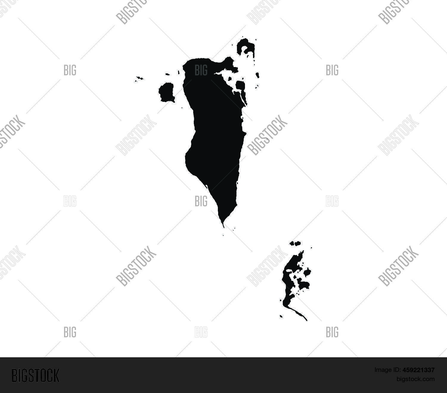 Bahrain Map. Bahraini Vector & Photo (Free Trial) | Bigstock