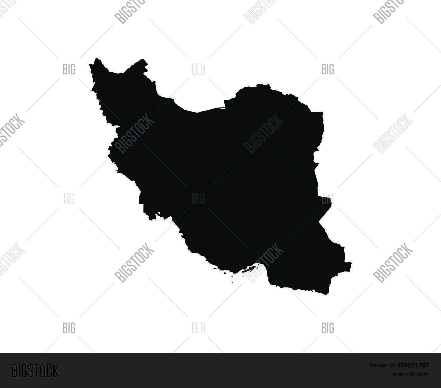 Iran Map. Iranian Vector & Photo (Free Trial) | Bigstock