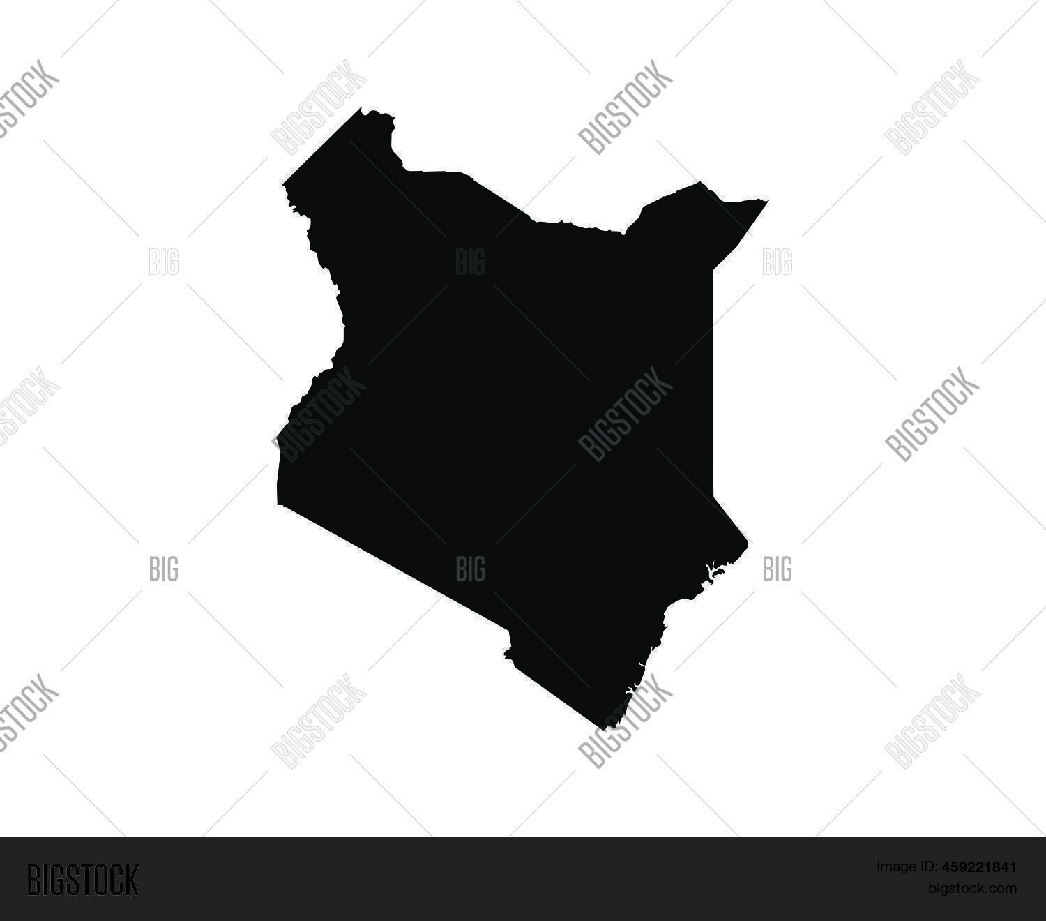 Kenya Map. Kenyan Vector & Photo (Free Trial) | Bigstock