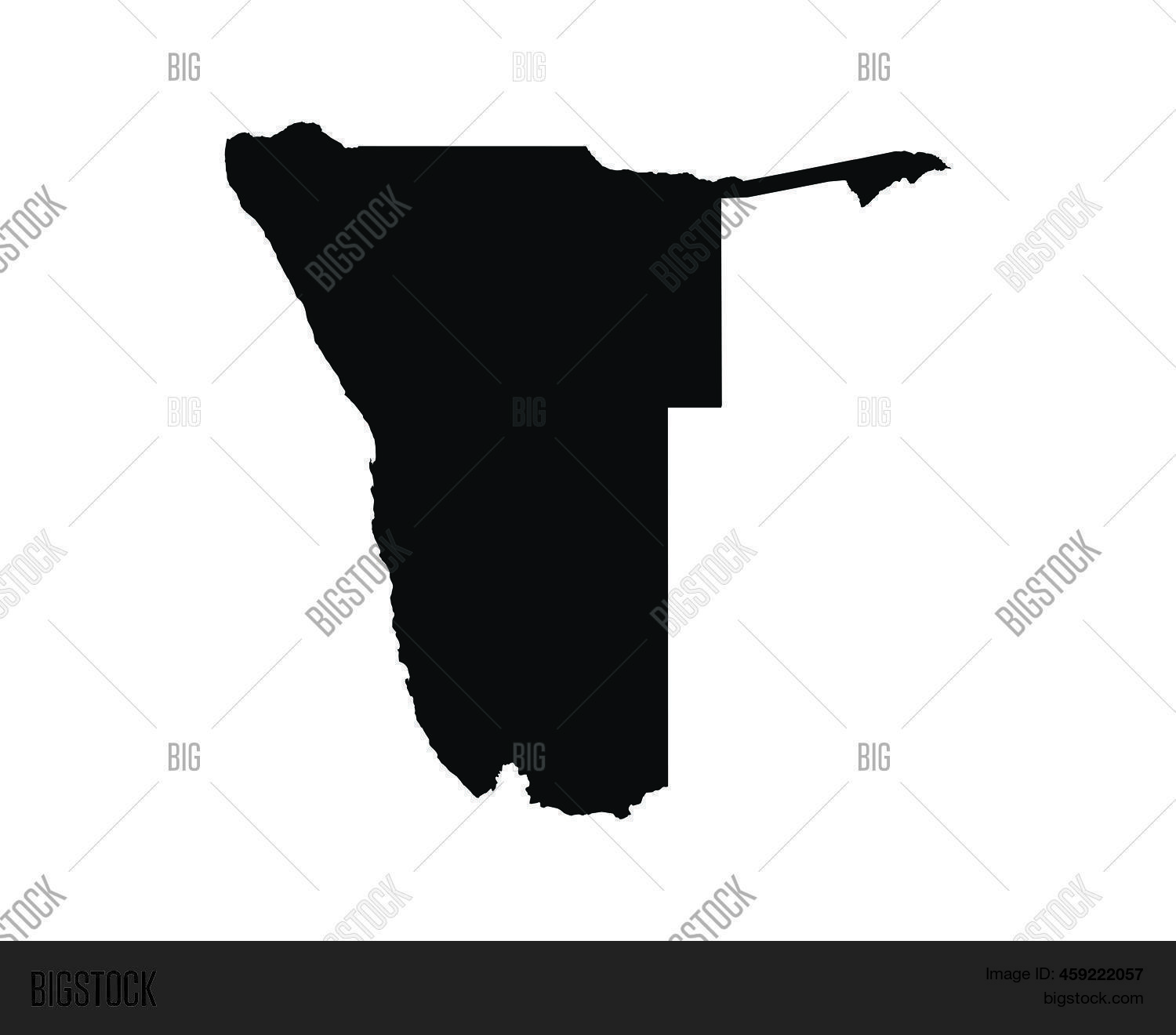 Namibia Map. Namibian Vector & Photo (Free Trial) | Bigstock