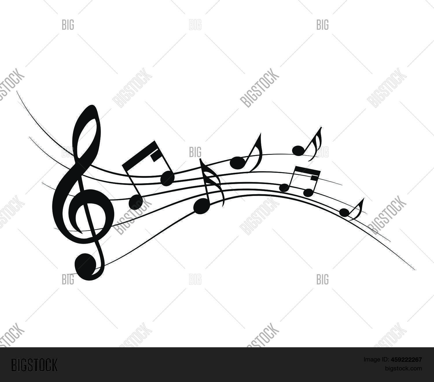 Musical Notes Shadow. Vector & Photo (Free Trial) | Bigstock