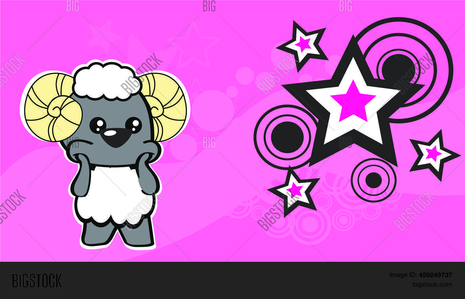 Chibi Kid Ram Sticker Vector & Photo (Free Trial) | Bigstock
