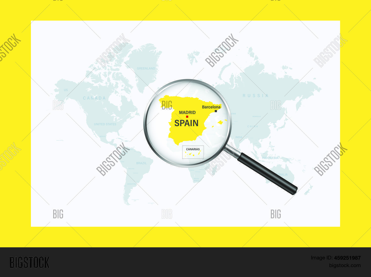 Map Spain On Vector & Photo (Free Trial) | Bigstock