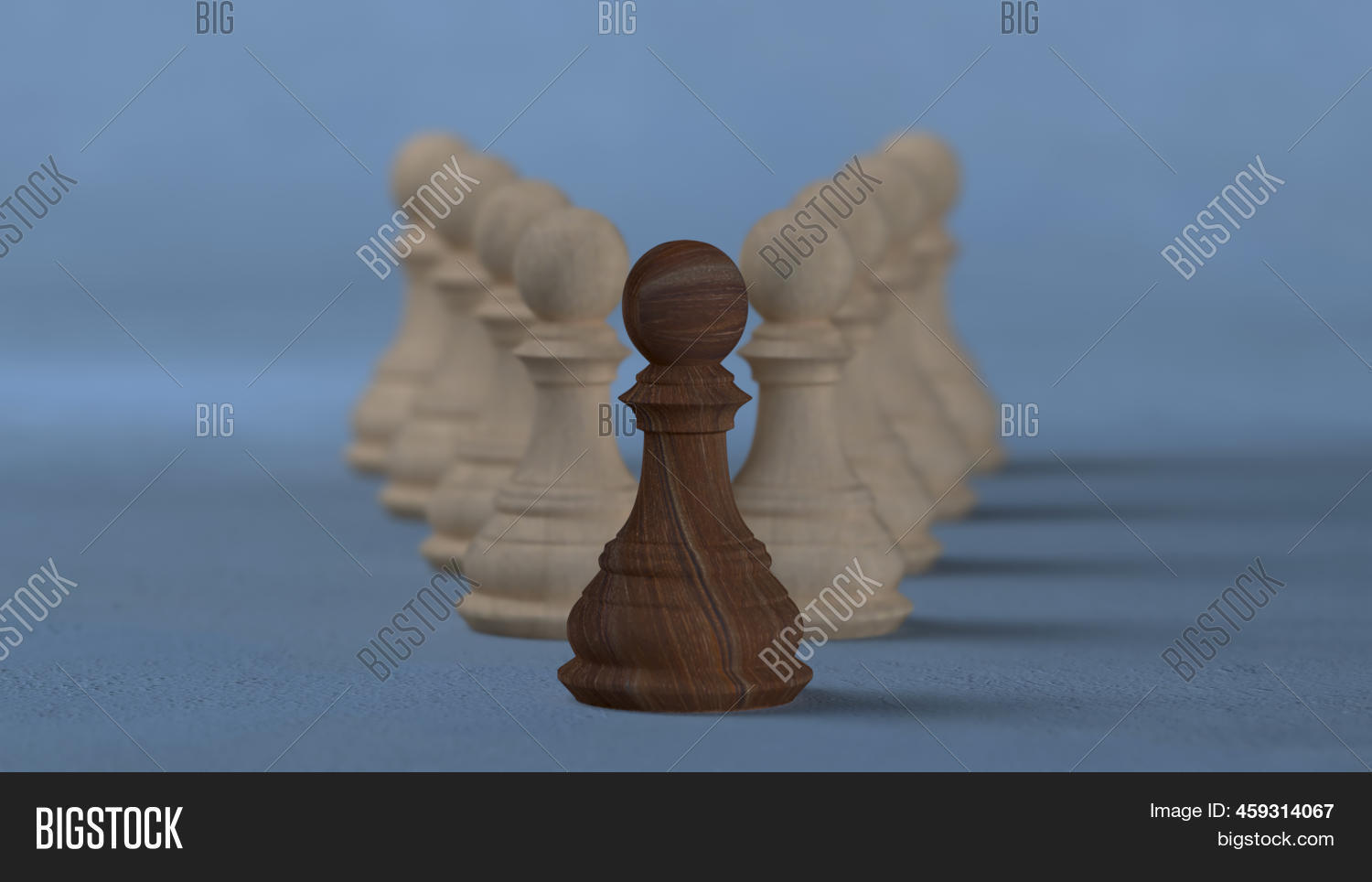 Chess Pawns Made Wood Image & Photo (Free Trial) | Bigstock
