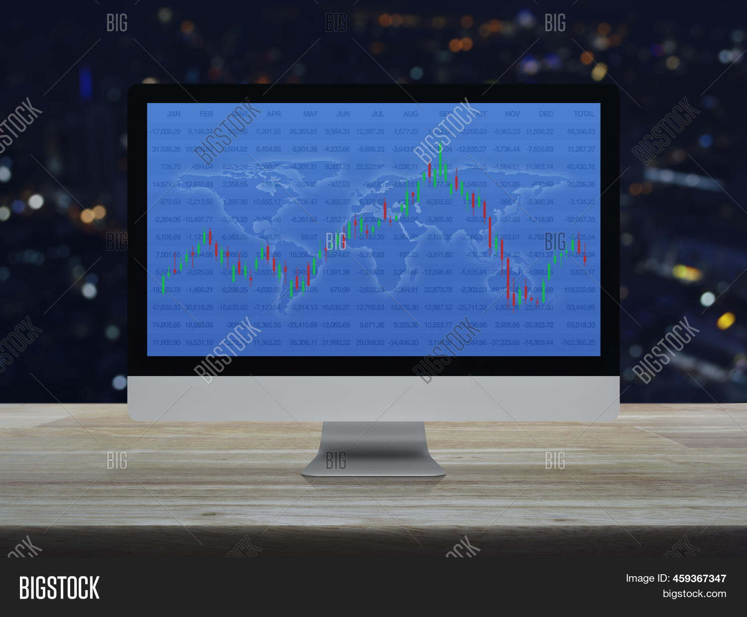 Trading Graph Stock Image & Photo (Free Trial) | Bigstock