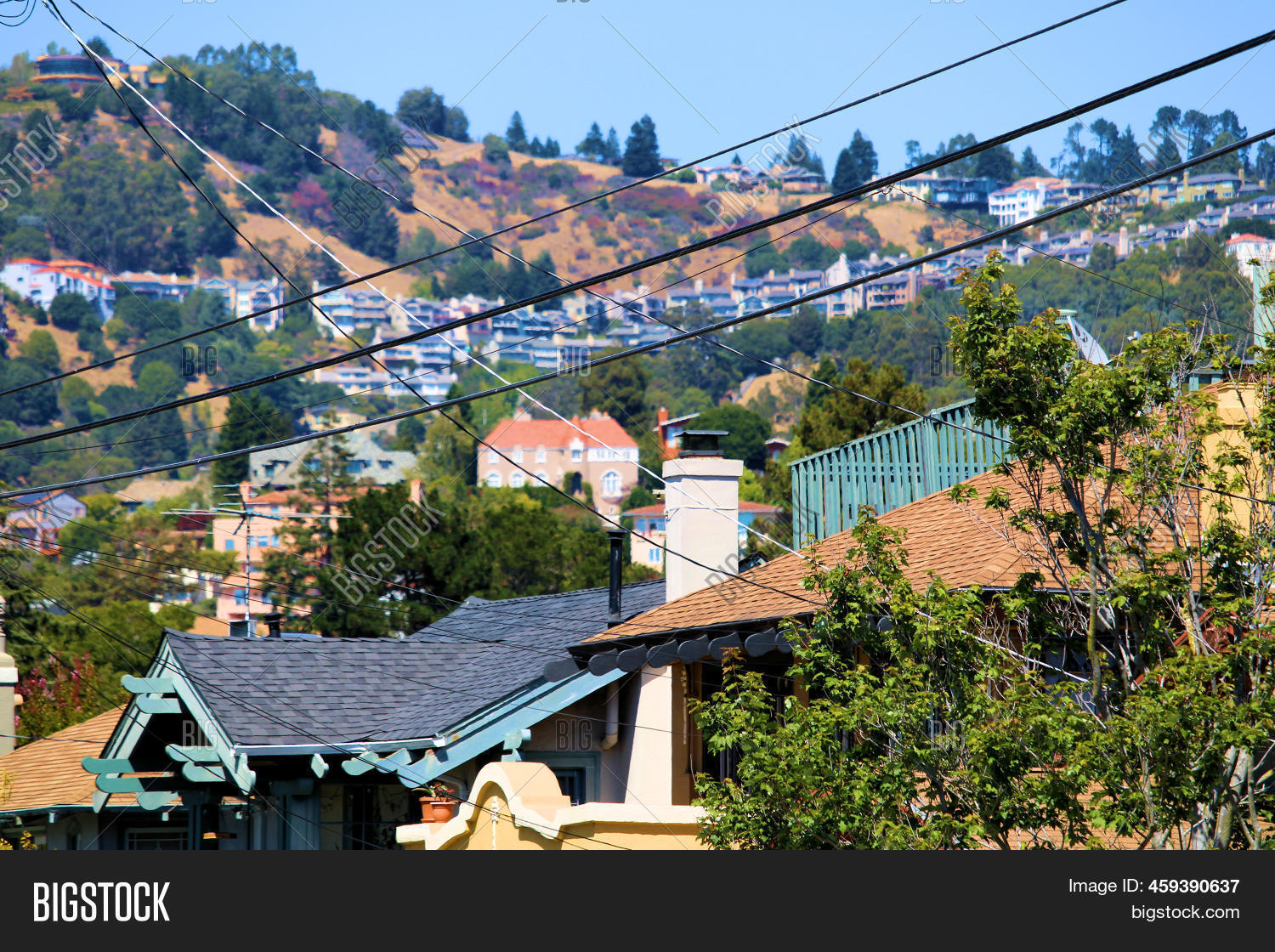 Homes On Hillside Image & Photo (Free Trial) | Bigstock