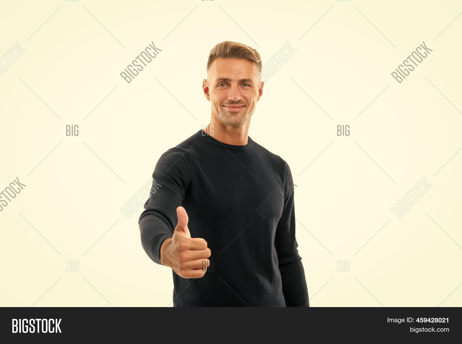 Thumbs . Happy Man Image & Photo (Free Trial) | Bigstock