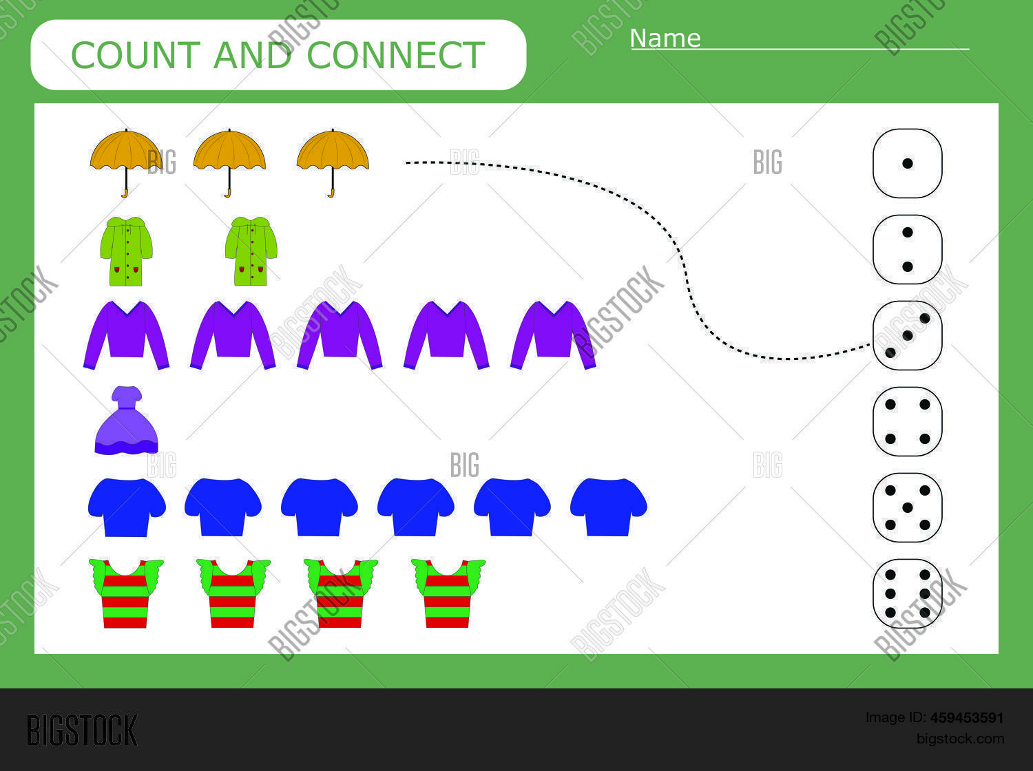 Count Connect Clothes Vector & Photo (Free Trial) | Bigstock