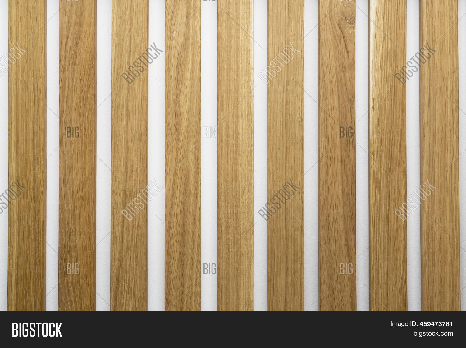 Wooden Slats On White Image & Photo (Free Trial) | Bigstock