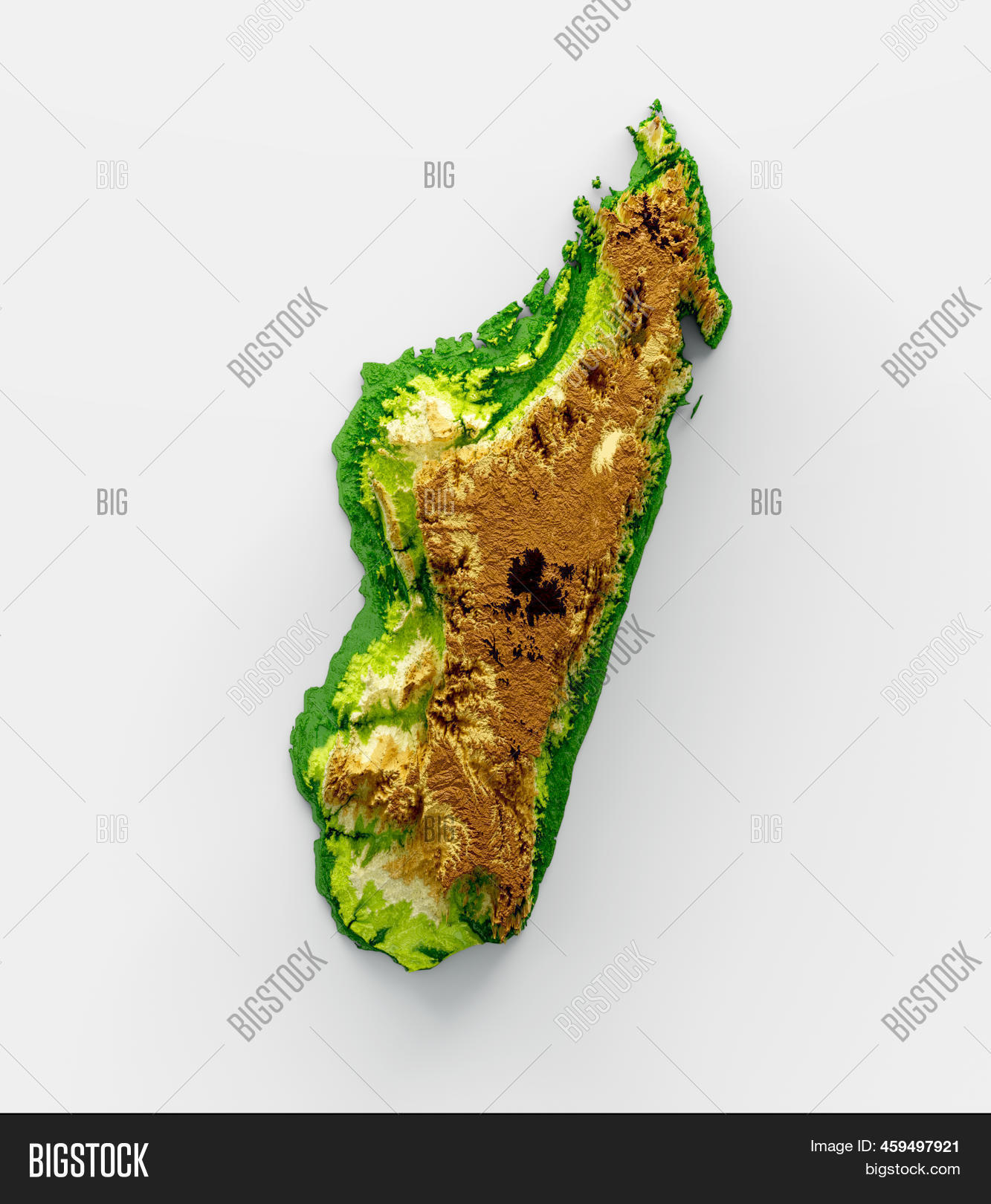 Madagascar Map Shaded Image & Photo (Free Trial) | Bigstock