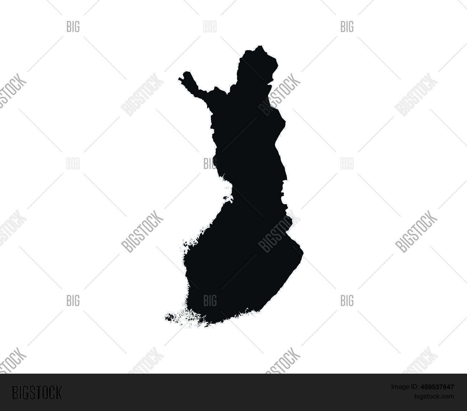 Finland Map. Finnish Vector & Photo (Free Trial) | Bigstock