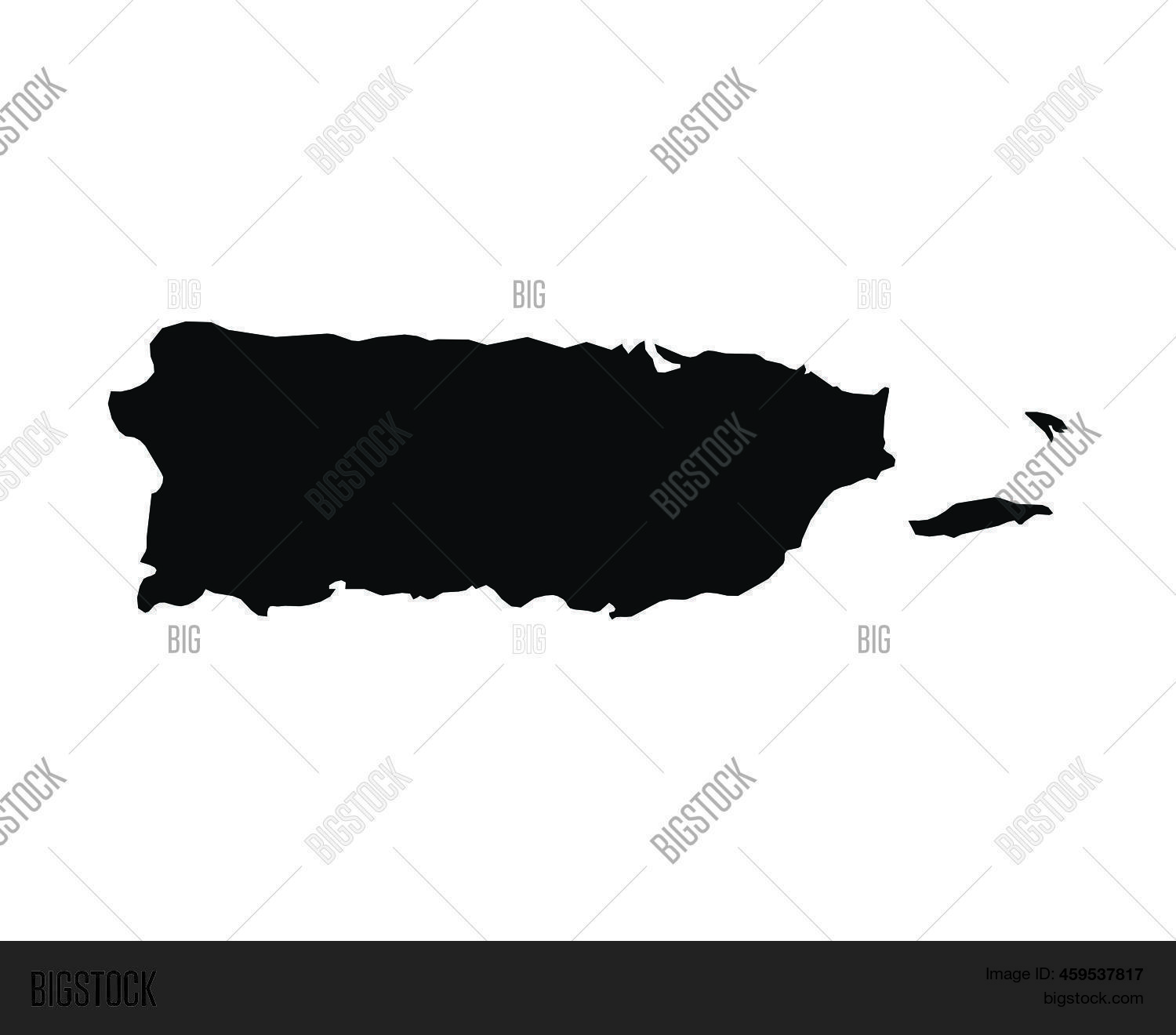 Puerto Rico Map. Vector & Photo (Free Trial) | Bigstock