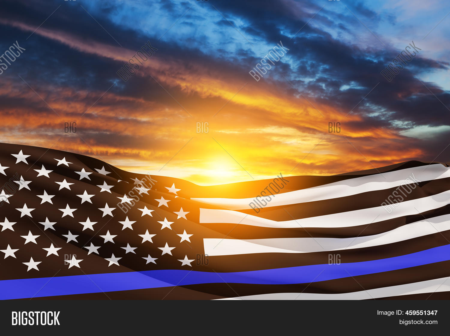 American Flag Police Image & Photo (Free Trial) | Bigstock