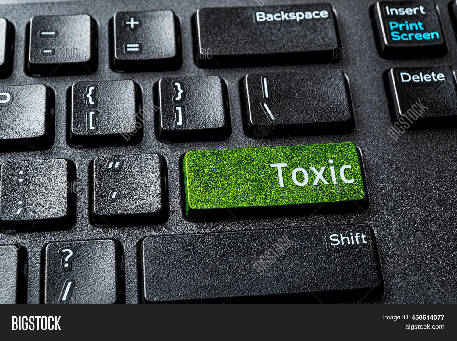 Toxic Word On Green Image & Photo (Free Trial) | Bigstock
