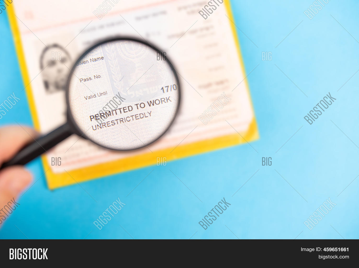 Israel Working Permit Image & Photo (Free Trial) | Bigstock
