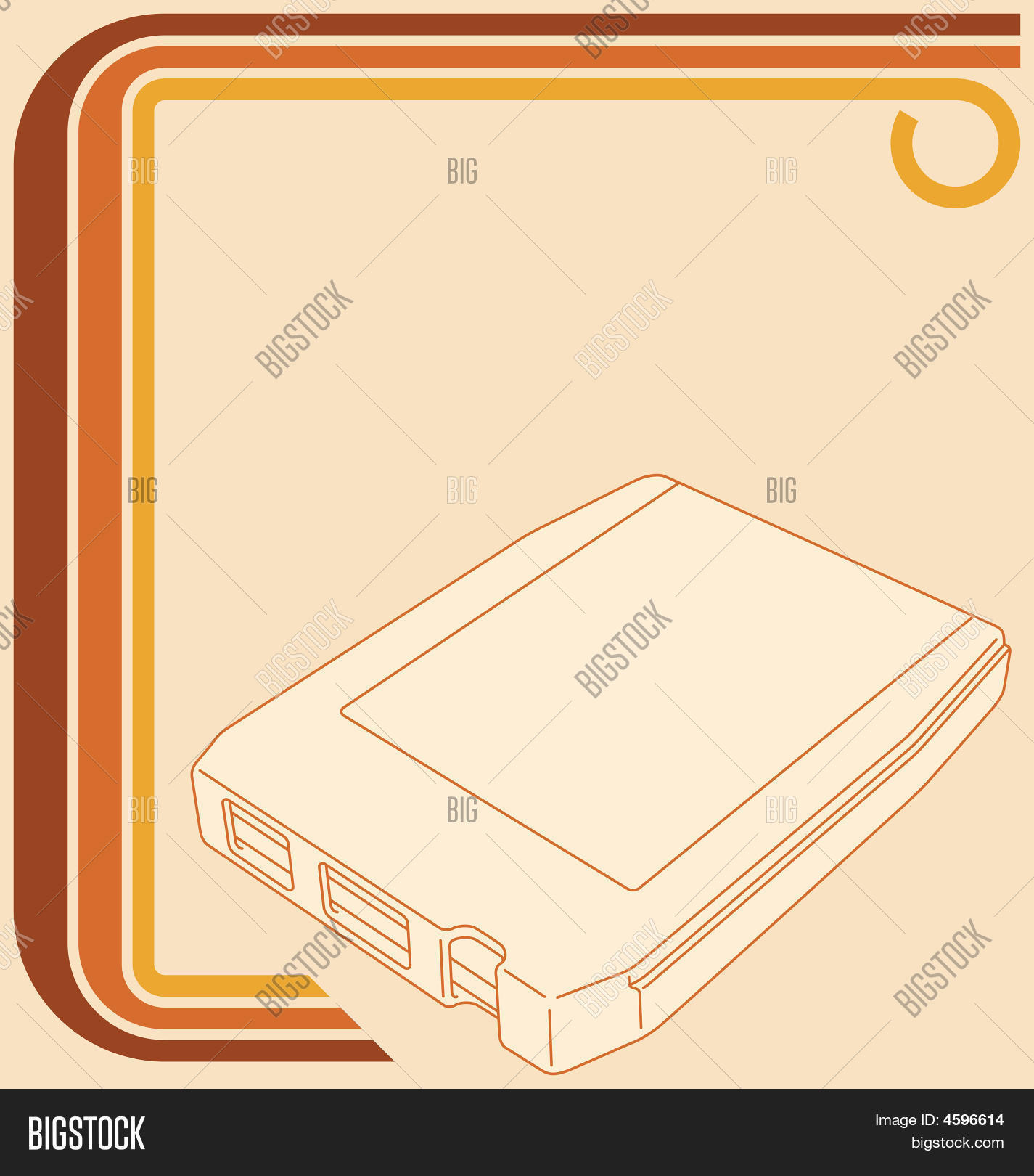 Retro 70S Border 8- Vector & Photo (Free Trial) | Bigstock
