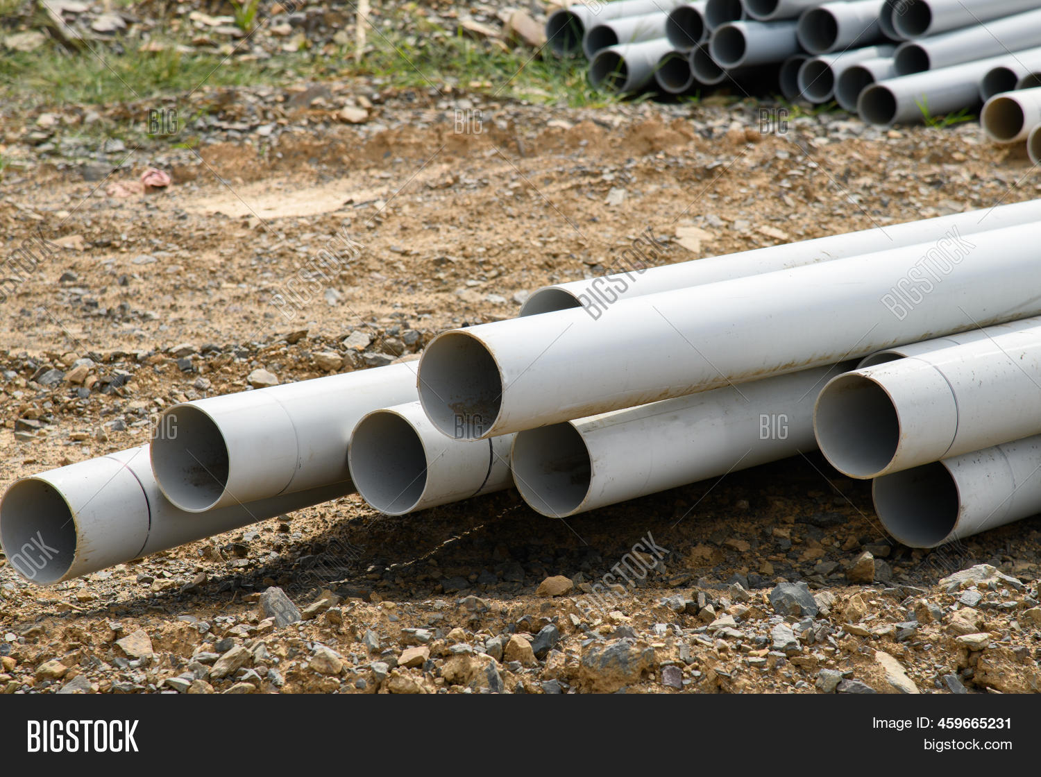 Sewer Pipes Waiting Be Image & Photo (Free Trial) | Bigstock