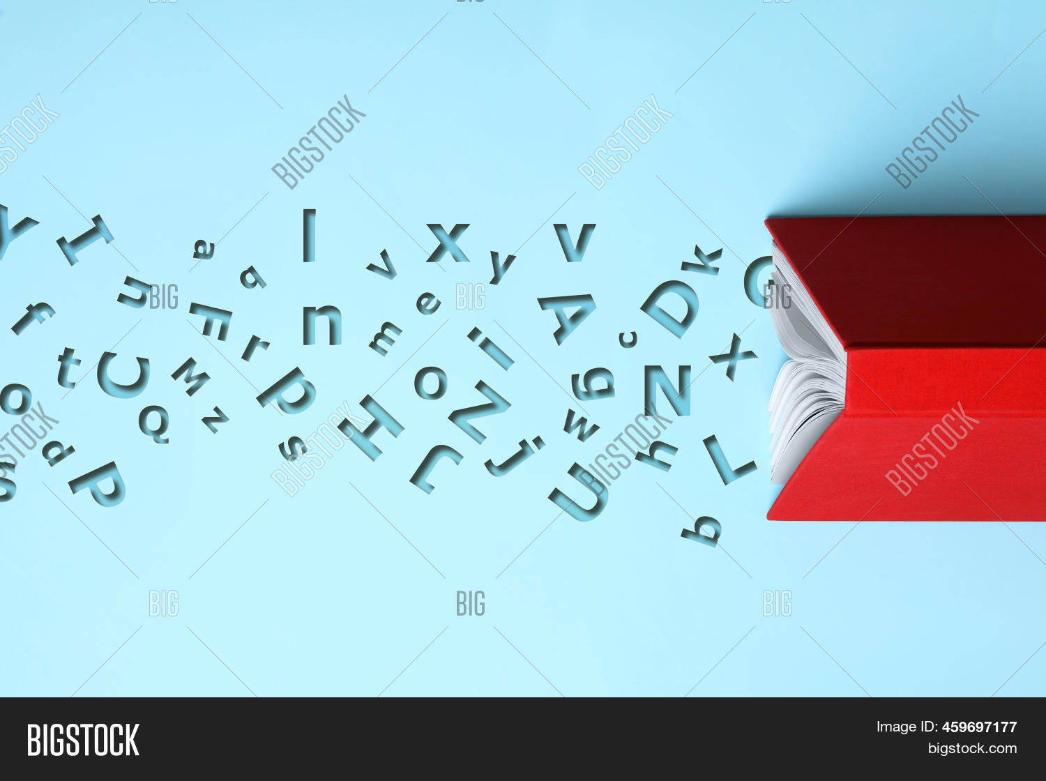 Open Book Letters On Image & Photo (Free Trial) | Bigstock