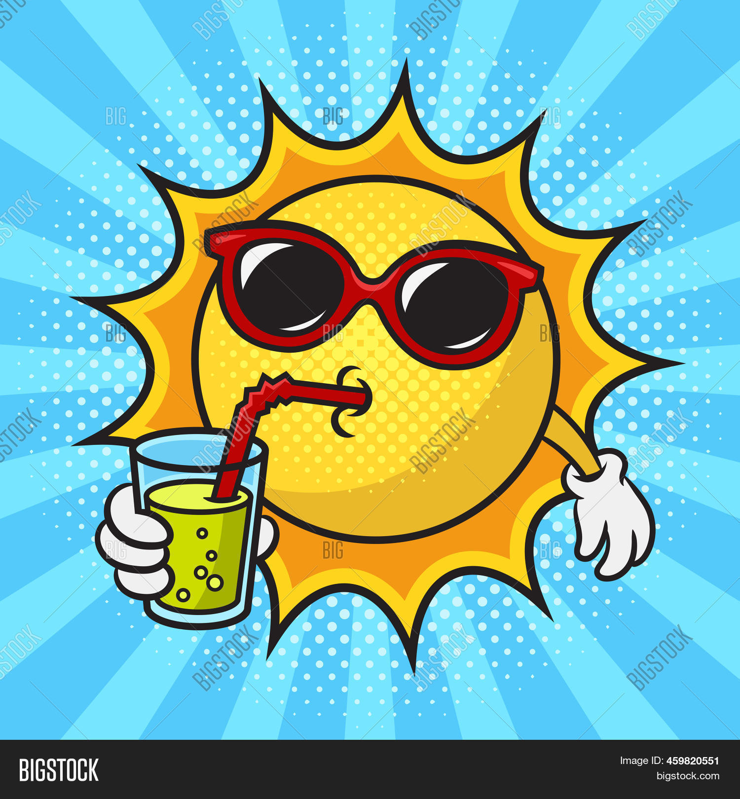 Cartoon Sun Sunglasses Image & Photo (Free Trial) | Bigstock