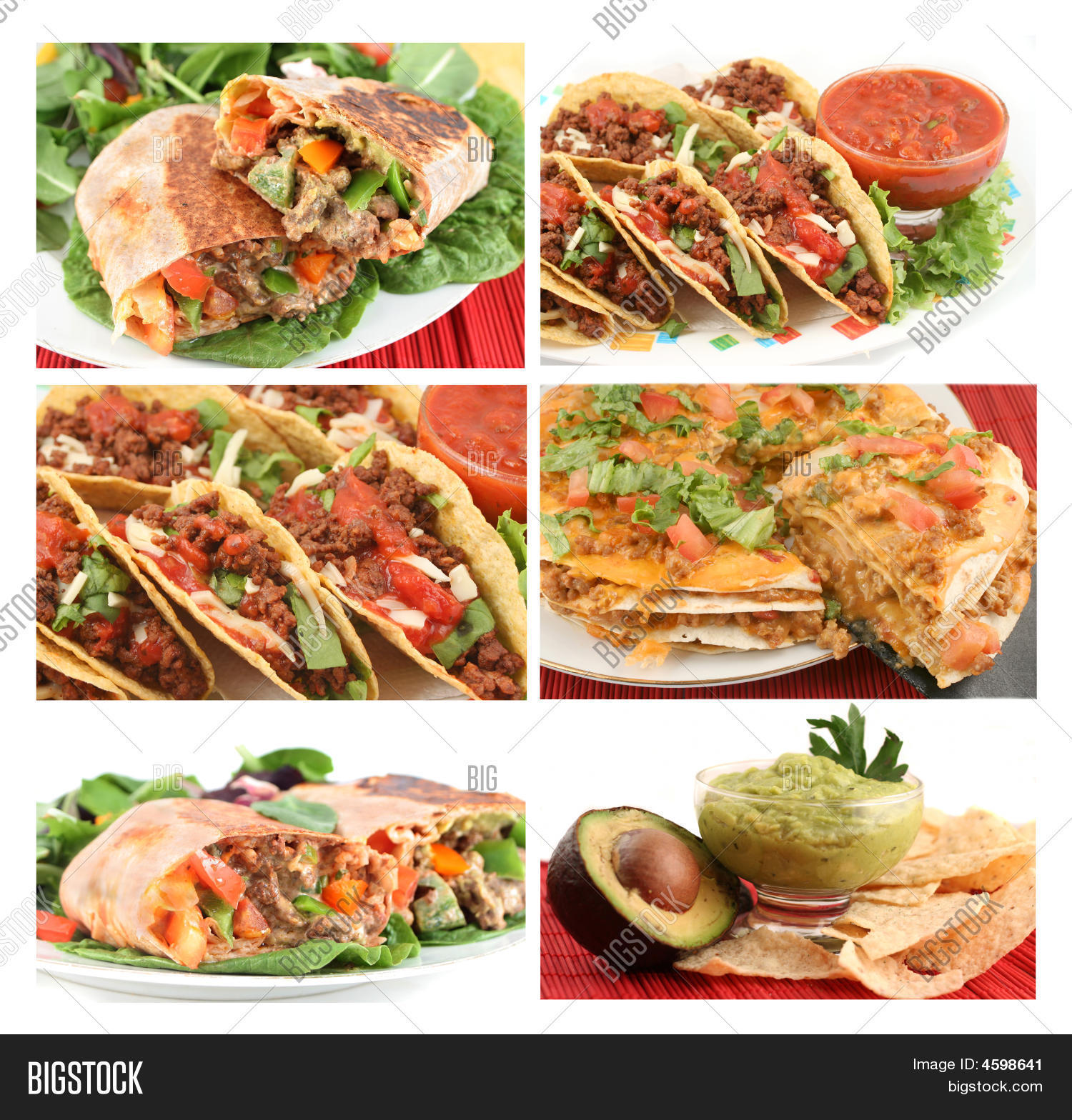 Imagen y foto Collage De Comida Mexicana | Bigstock